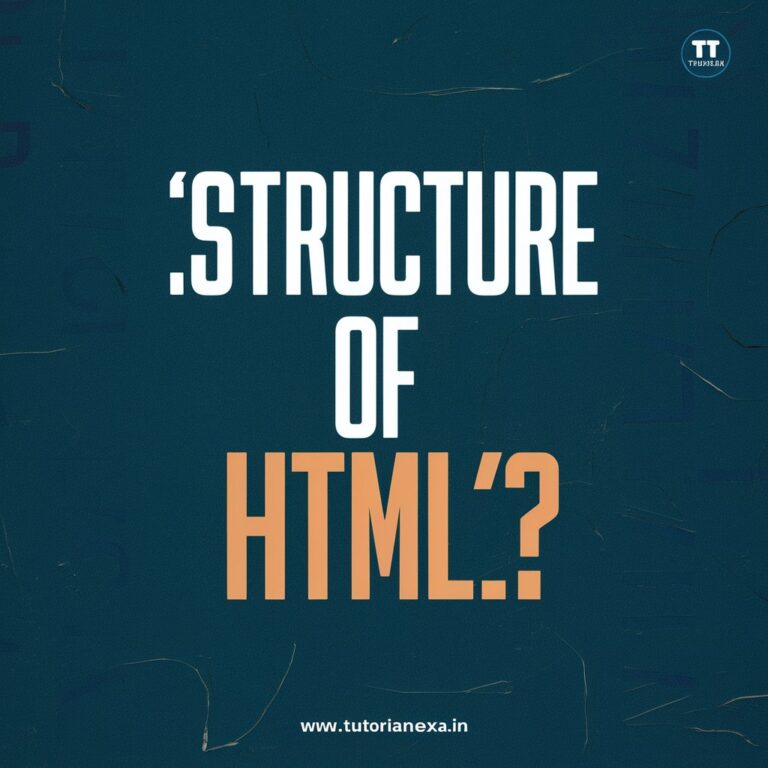 Creating and Saving HTML Document – TutorialNexa